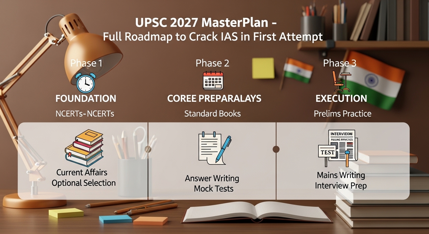 UPSC 2027 Masterplan – The Ultimate Strategy to Crack IAS in First Attempt - iasprep.io